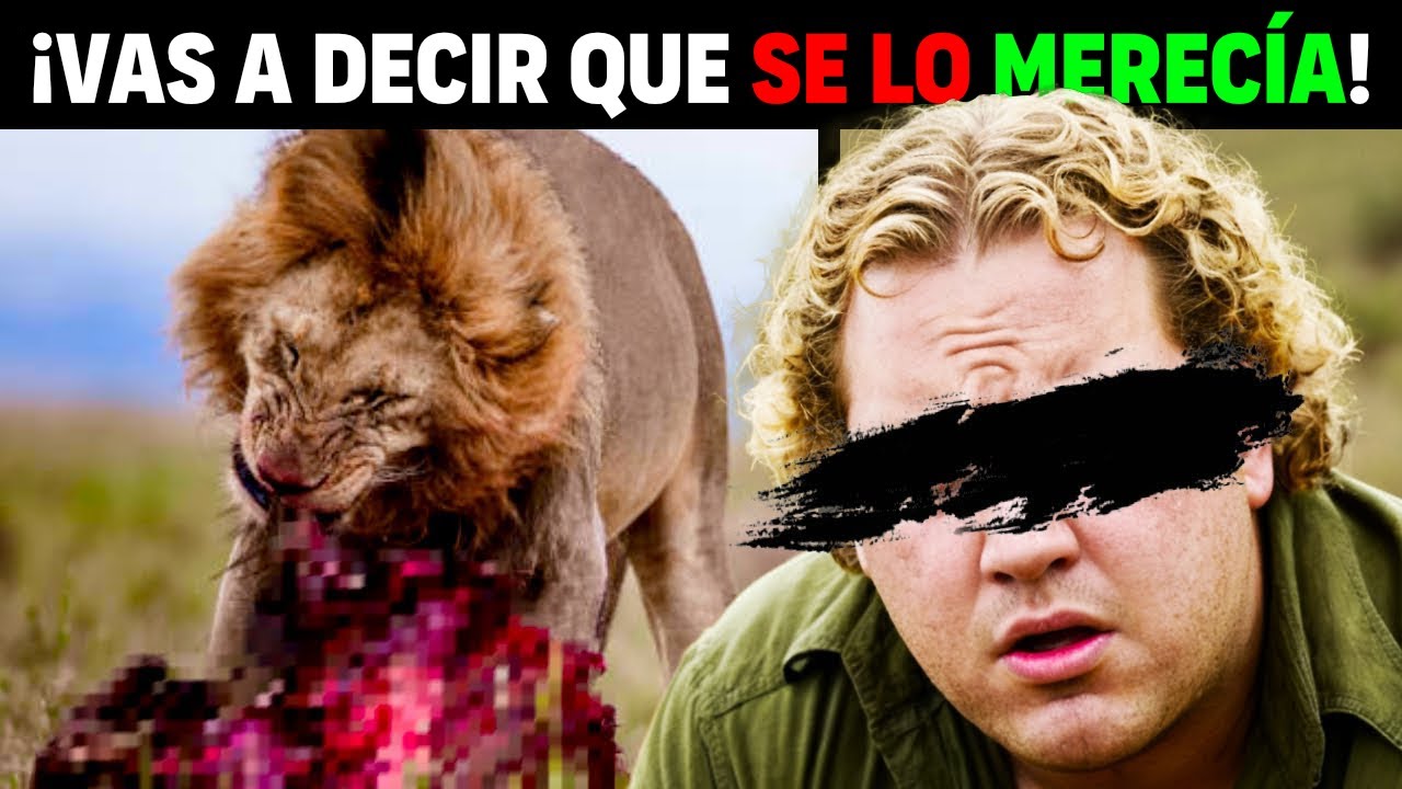 CAZADOR FAMOSO MATA UN LEÓN y NO VAS A CREER lo que sucedió 😱 - YouTube