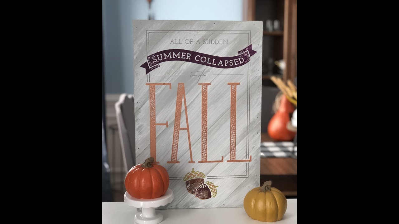 Chalk Couture: Summer Collapsed Into Fall - YouTube