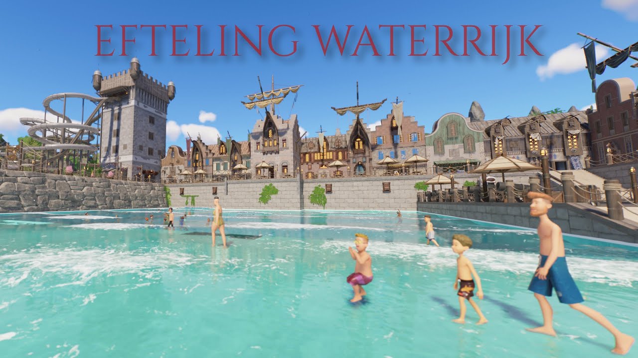 What if Efteling builds a waterpark? Planet Coaster 2 - Efteling Waterrijk - YouTube