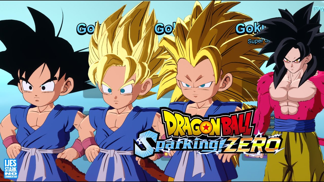 POWER LEVEL GOKU GT SSJ, SSJ2, SSJ3, SSJ4 - DRAGON BALL SPARKING ZERO ...