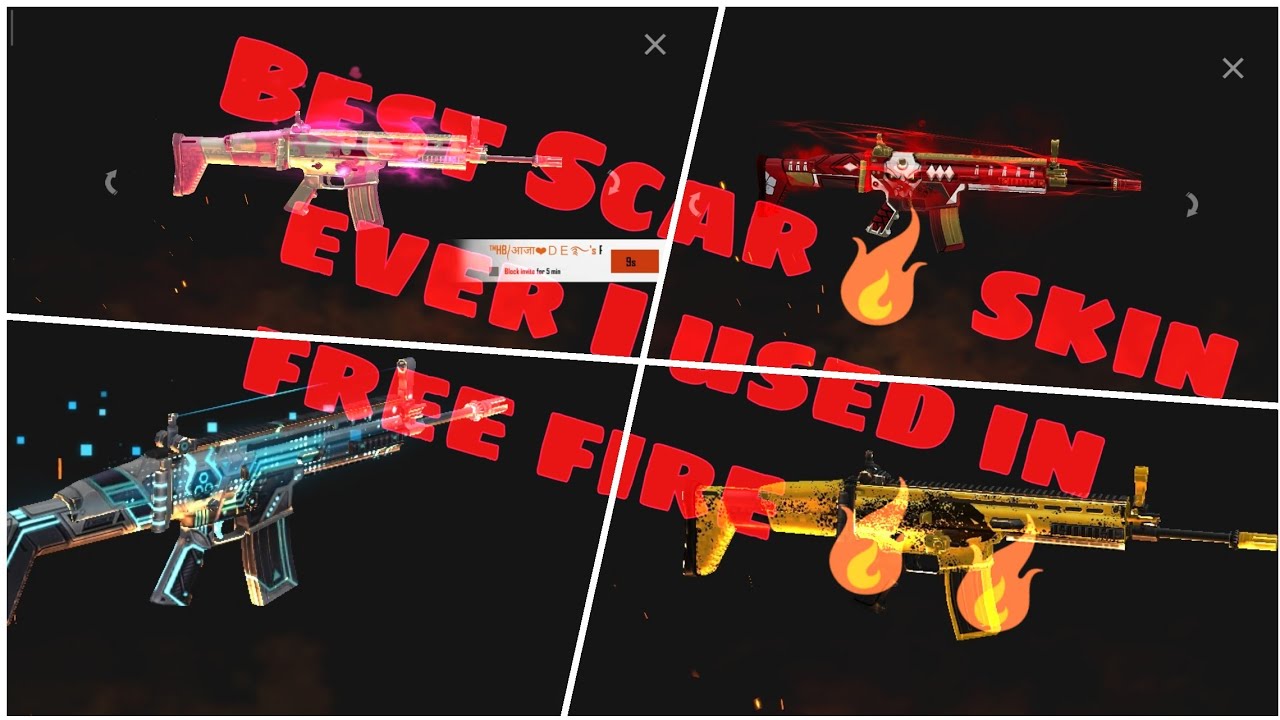 Best Scar skin ever I used in free fire 🔥😕 - YouTube