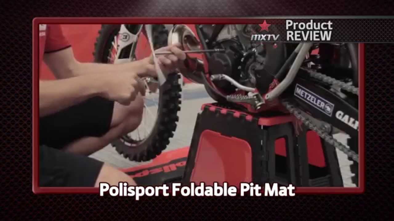 MXTV Product Review - Polisport Foldable Pit Mat - YouTube