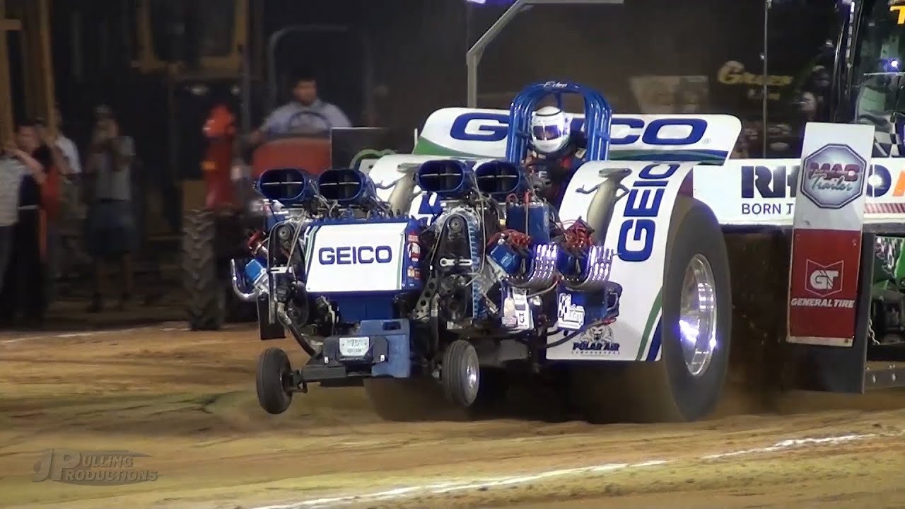 Lucas Oil Super Modified Tractors pulling at the America's Pull in 2016 ...
