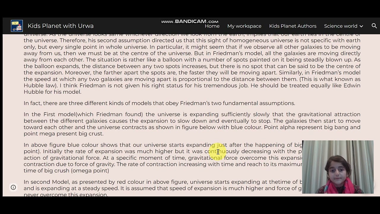 Tale of the universe Unit 2 Lecture 4||Alexander Friedman Model - YouTube