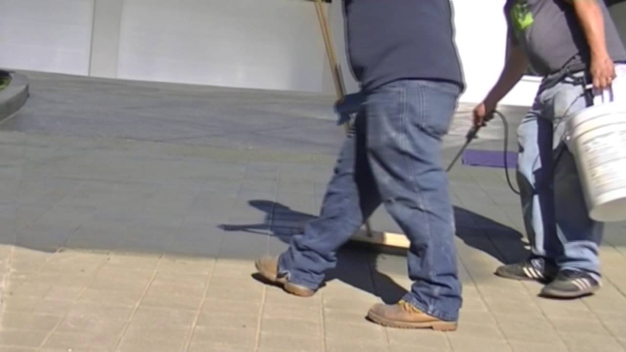 Smith's Nature Shield with Color Floor paver install - YouTube