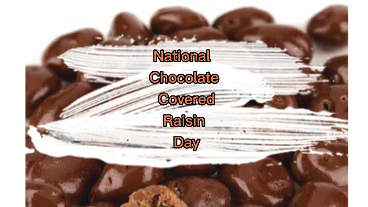 March 24 - National Chocolate Covered Raisin Day | Candy | Treat ...