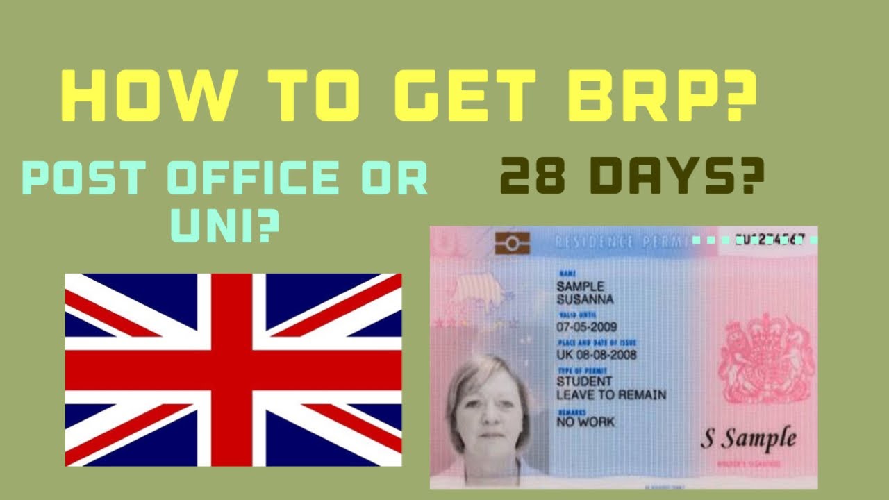 How to get brp in UK | biometric residence permit - YouTube