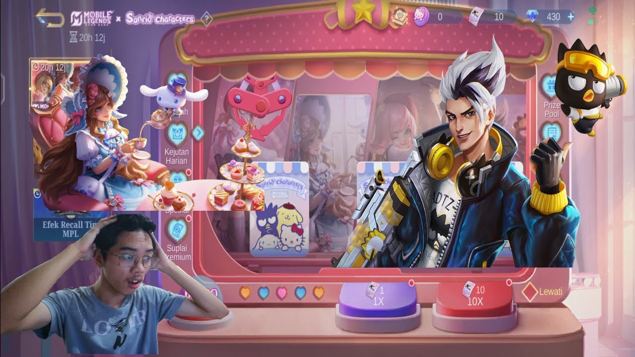 FIKRY PLAYS MOBILE LEGENDS X SANRIO HELLO KITTY SPIN-I GOT THE BEST ...