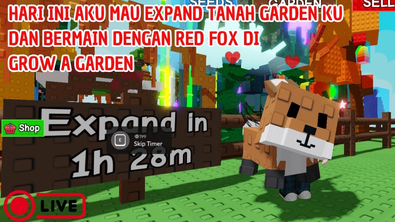 HARI INI AKU MAU EXPAND TANAH DI GROW A GARDEN DAN BERMAIN DENGAN PET ...