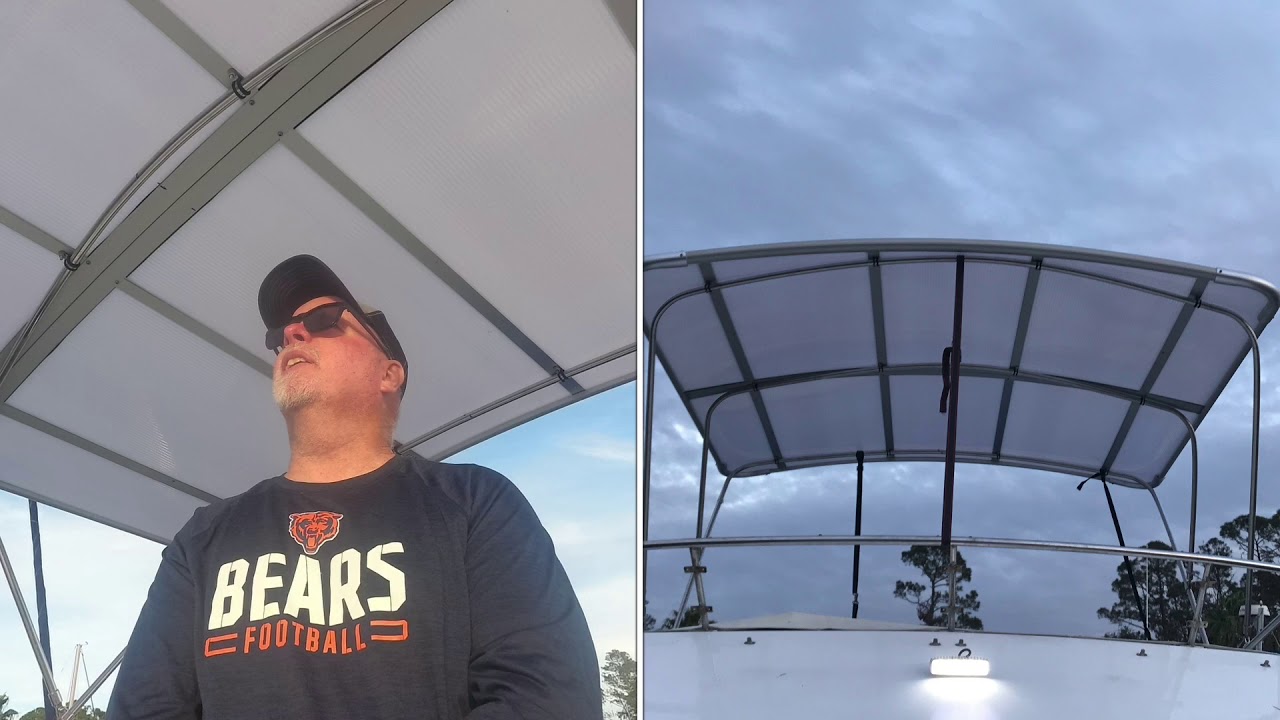 Boat hard top from Hard to Top review and install - YouTube