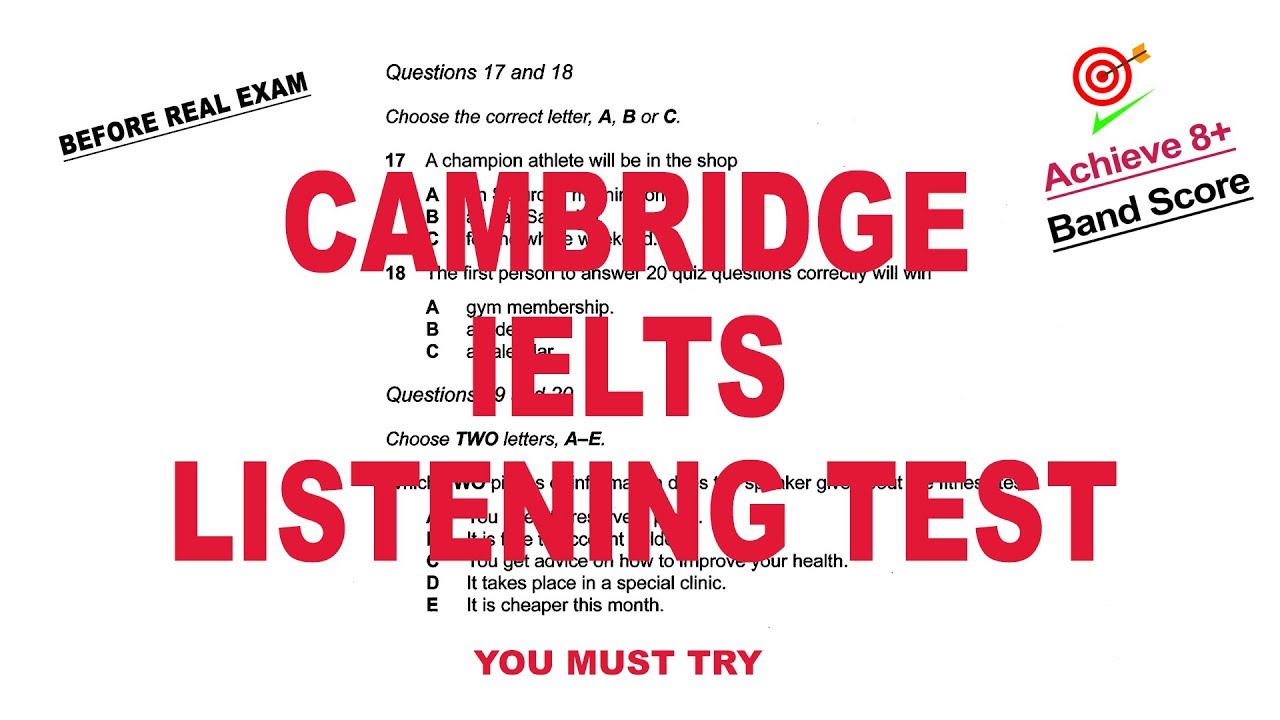 CAMBRIDGE IELTS LISTENING TEST 1 WITH ANSWER | IELTS LISTENING ...