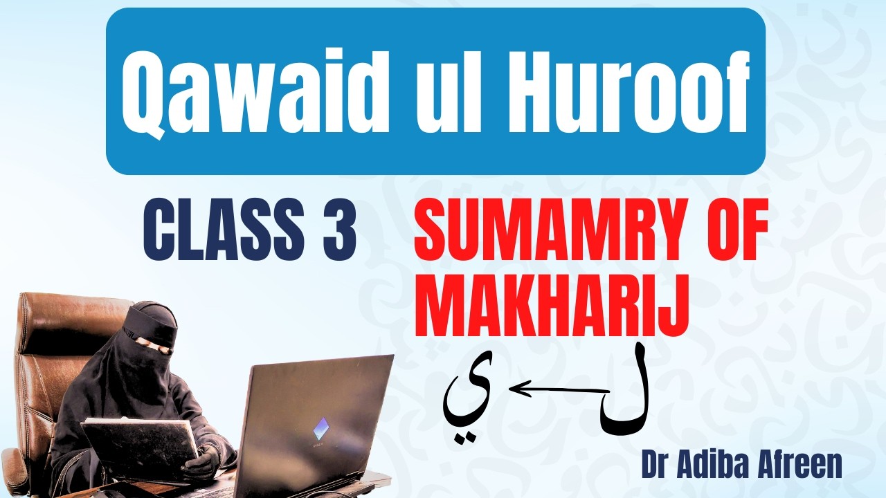 Qawaid Ul Huroof Class 3 - Summary of Huroof e Hijah Letters Part 2 ...
