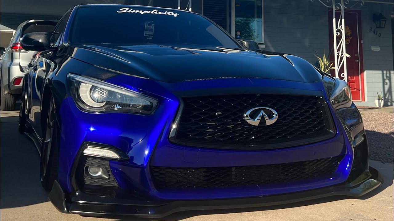 Infiniti Q50 Redsport Bumper Install - YouTube