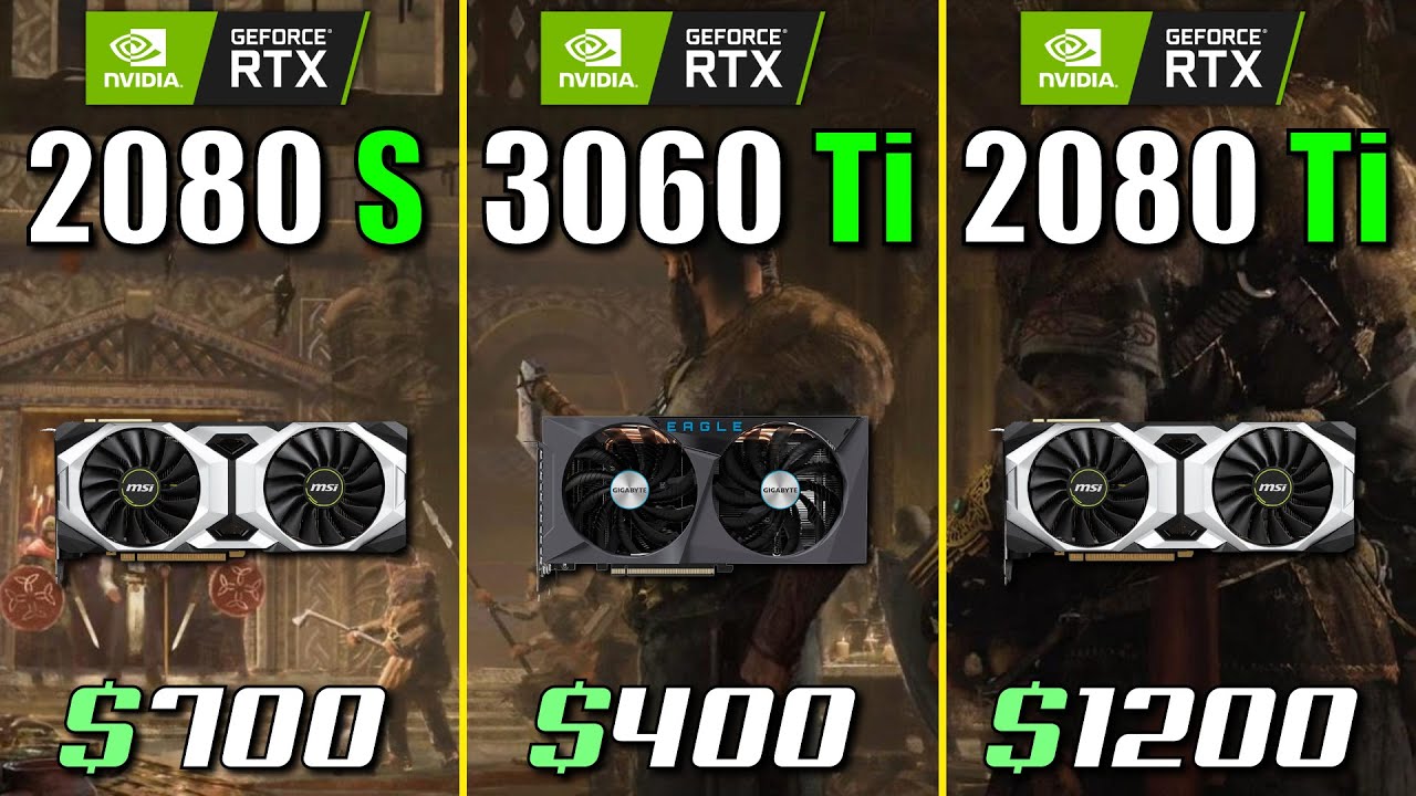 RTX 3060 Ti Vs RTX 2080 Super Vs RTX 2080 Ti YouTube