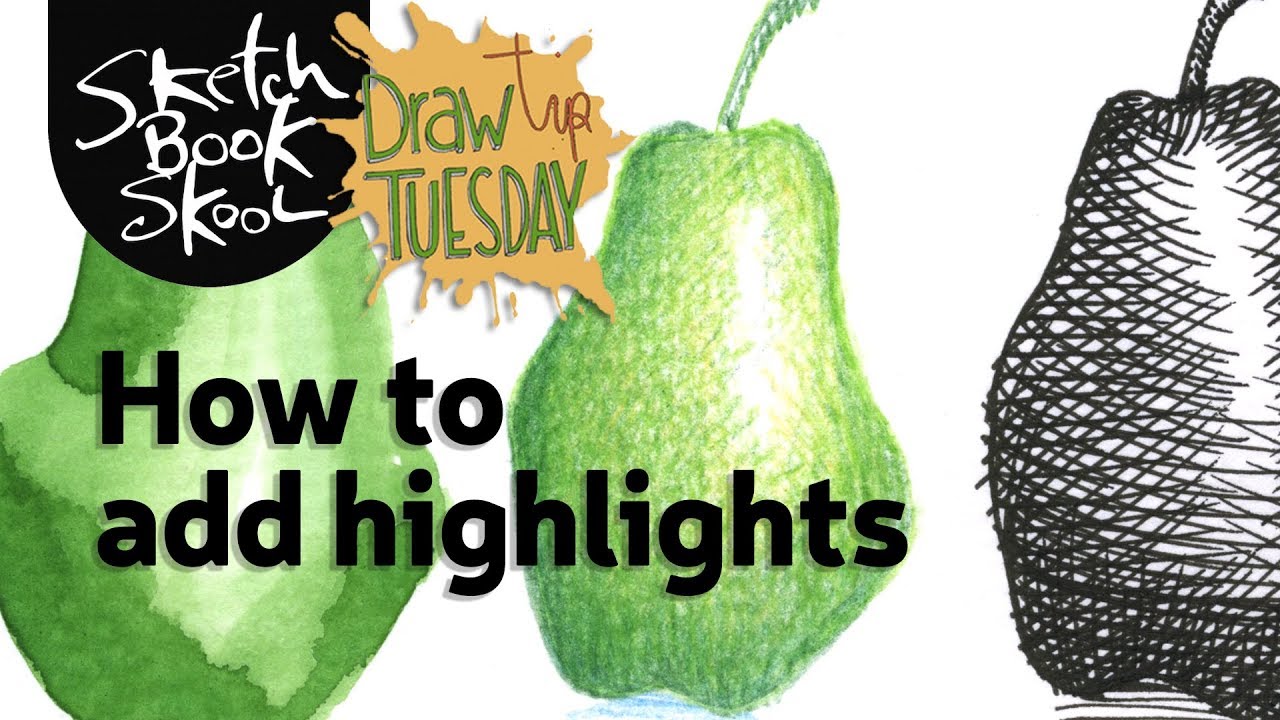 Draw Tip Tuesday: How To Add Highlights - YouTube