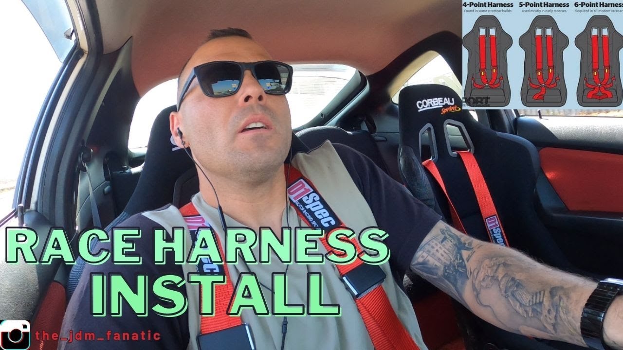 Race harness fitment - RSX/DC5 - YouTube