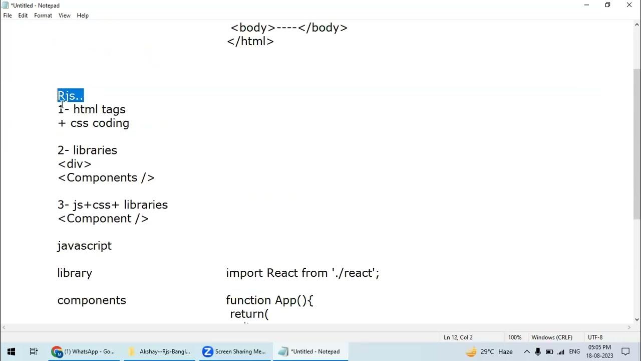 02-React JS Setup - YouTube