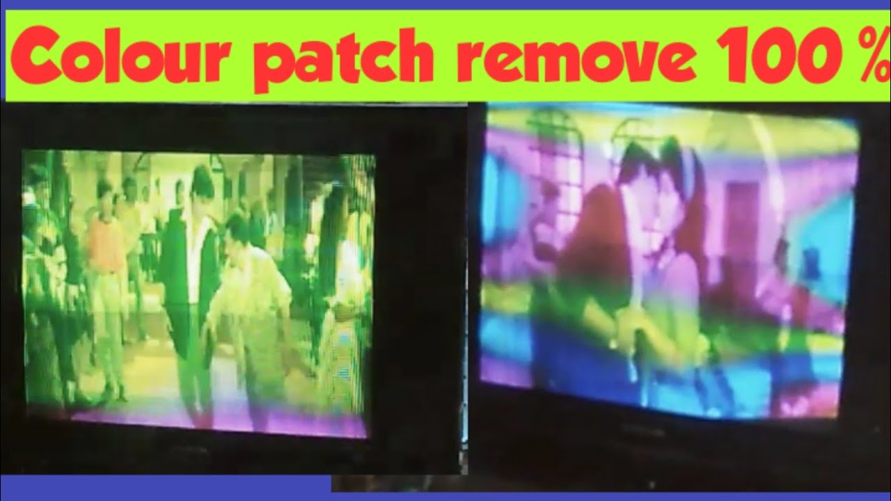 Colour patch problem & Colour problem repair in CRT TV. - YouTube