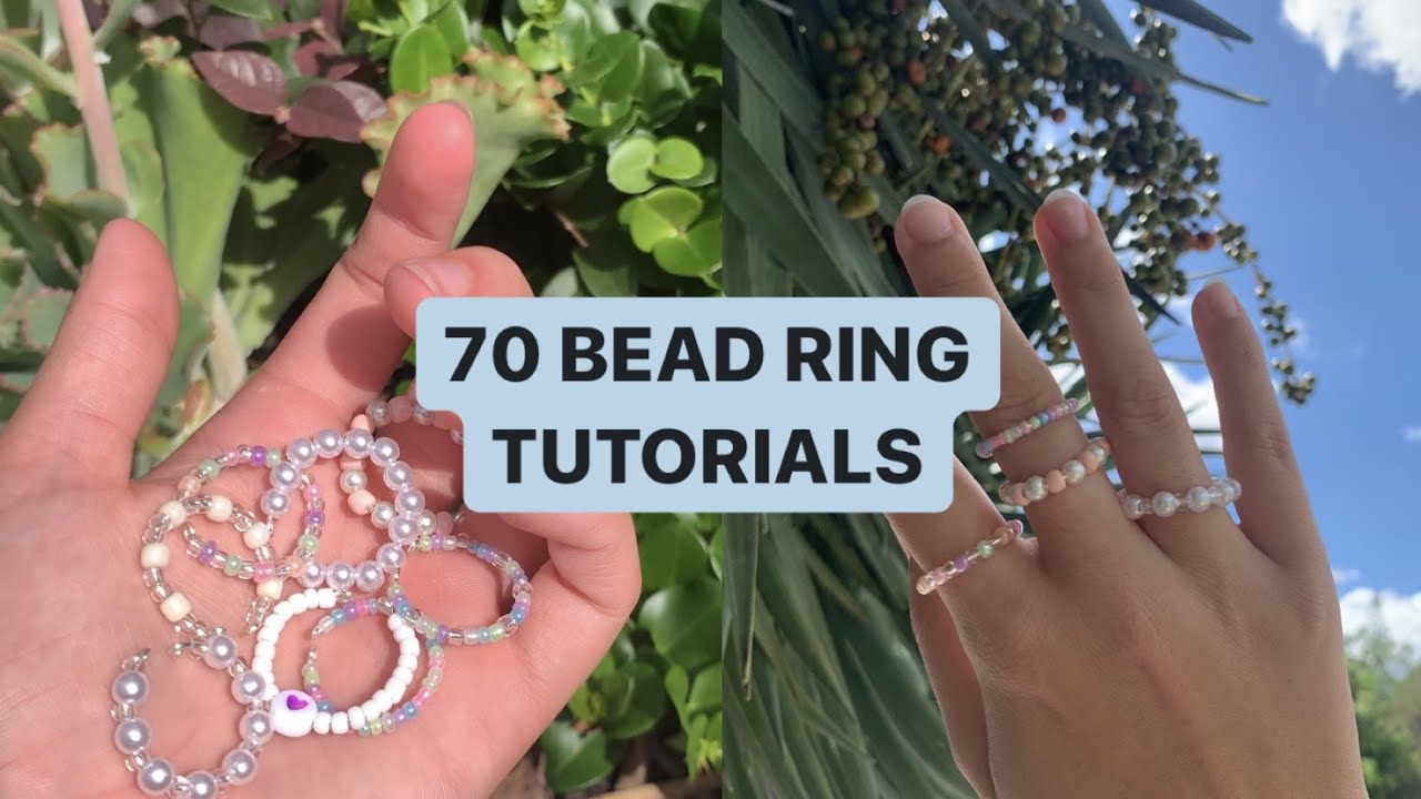 You NEED to make these rings!! 70 Different Bead Ring Tutorials! - YouTube
