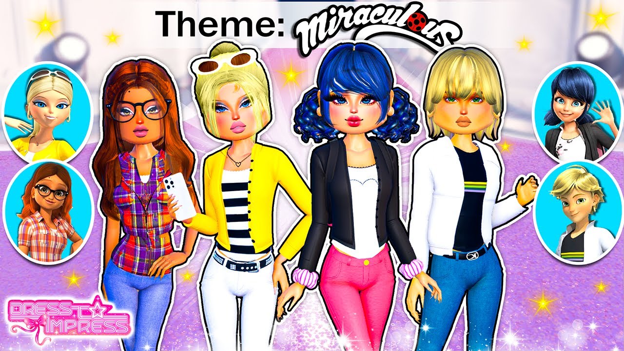 Buying MIRACULOUS LADYBUG Themes in DRESS to IMPRESS | Roblox Bon Bon ...