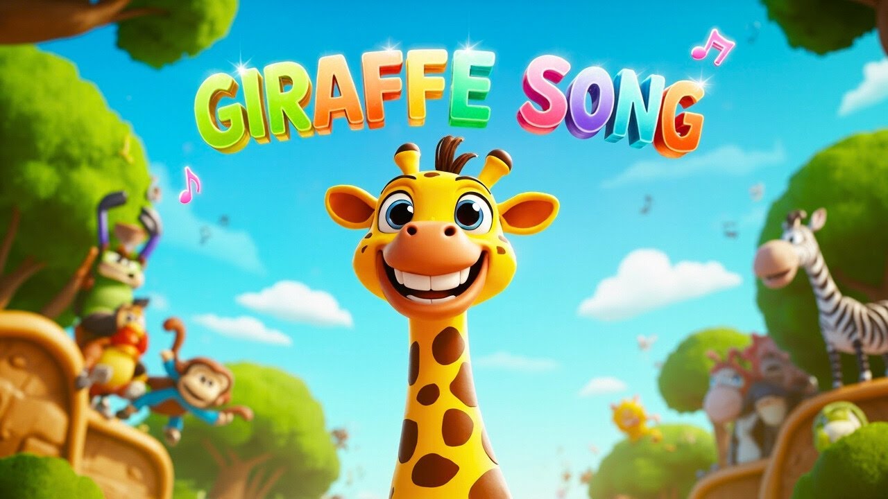 🎵 Giraffe Song for Kids 🦒 | Fun & Educational Animal Dance | Preschool ...