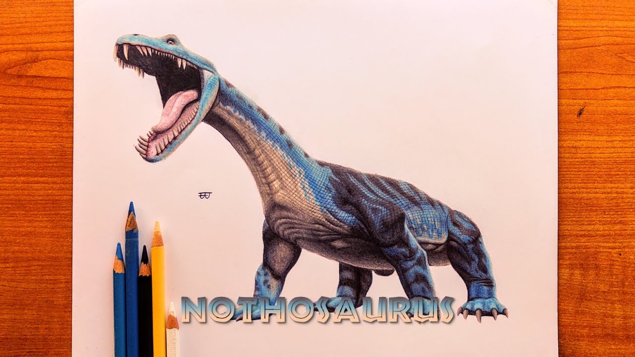 ¡Dibujando a la Nothosaurus de Camp Cretaceous! | Jurassic World Speed ...
