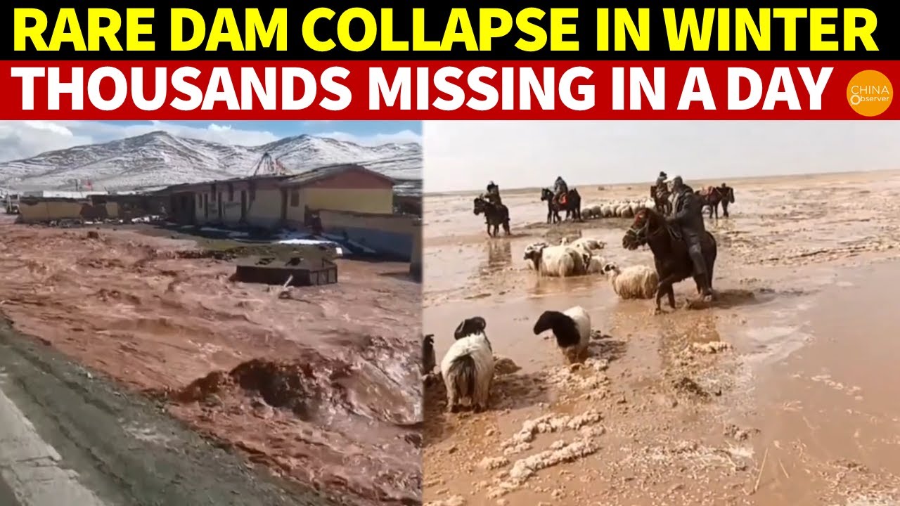 Rare Dam Collapse in Winter, Thousands Missing in a Day - YouTube