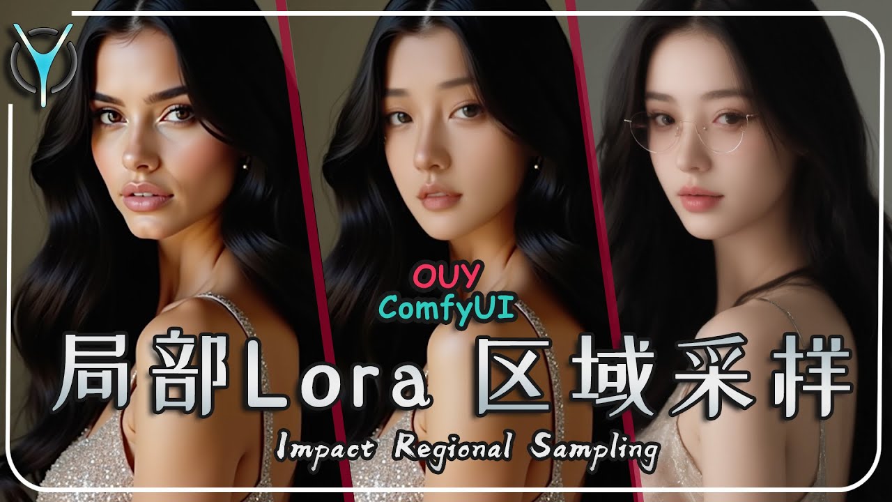 【ComfyUI进阶】🔥区域采样+Lora，自定义你的风格，换脸换装轻轻松！👀#aigc #flux #comfyui - YouTube