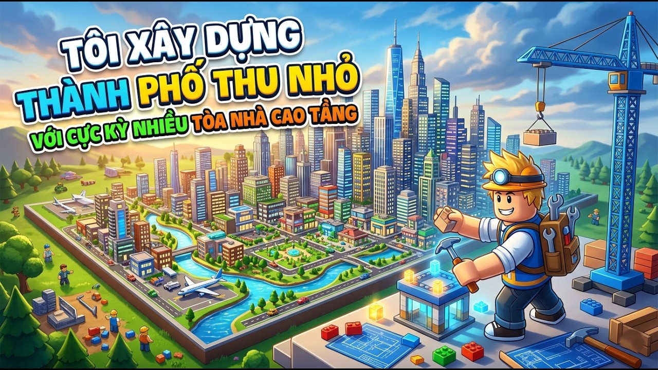 Roblox #72 - Tôi xây dựng THÀNH PHỐ THU NHỎ với cực kỳ nhiều TÒA NHÀ ...