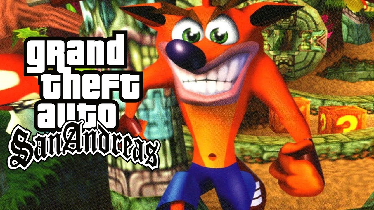 GTA San Andreas - Crash Bandicoot Mod (Dyom Mission) - YouTube