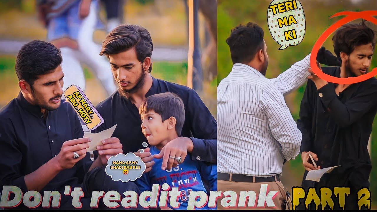 Don't read it prank part 2 - YouTube