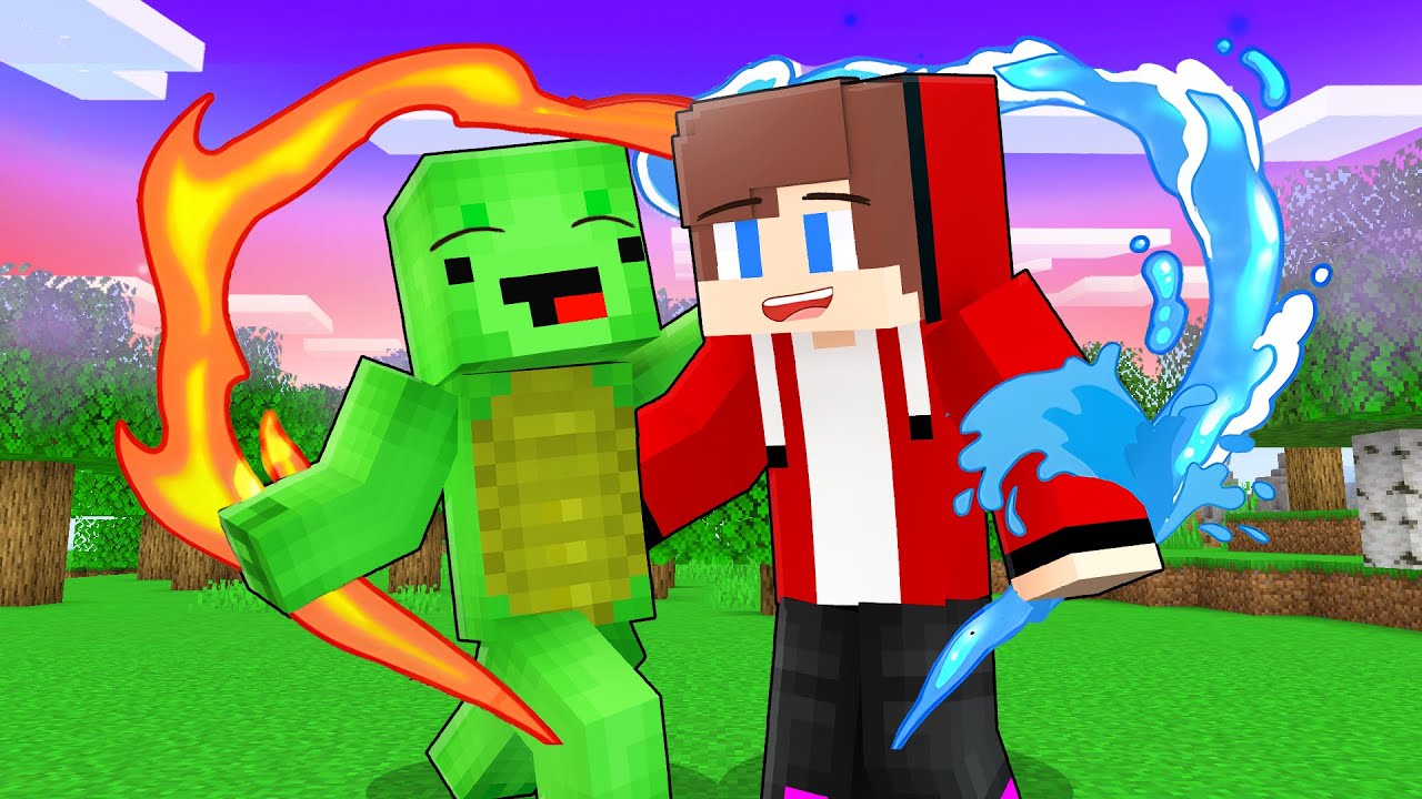Fire Mikey and Water JJ - Love Story - in Minecraft Maizen! - YouTube