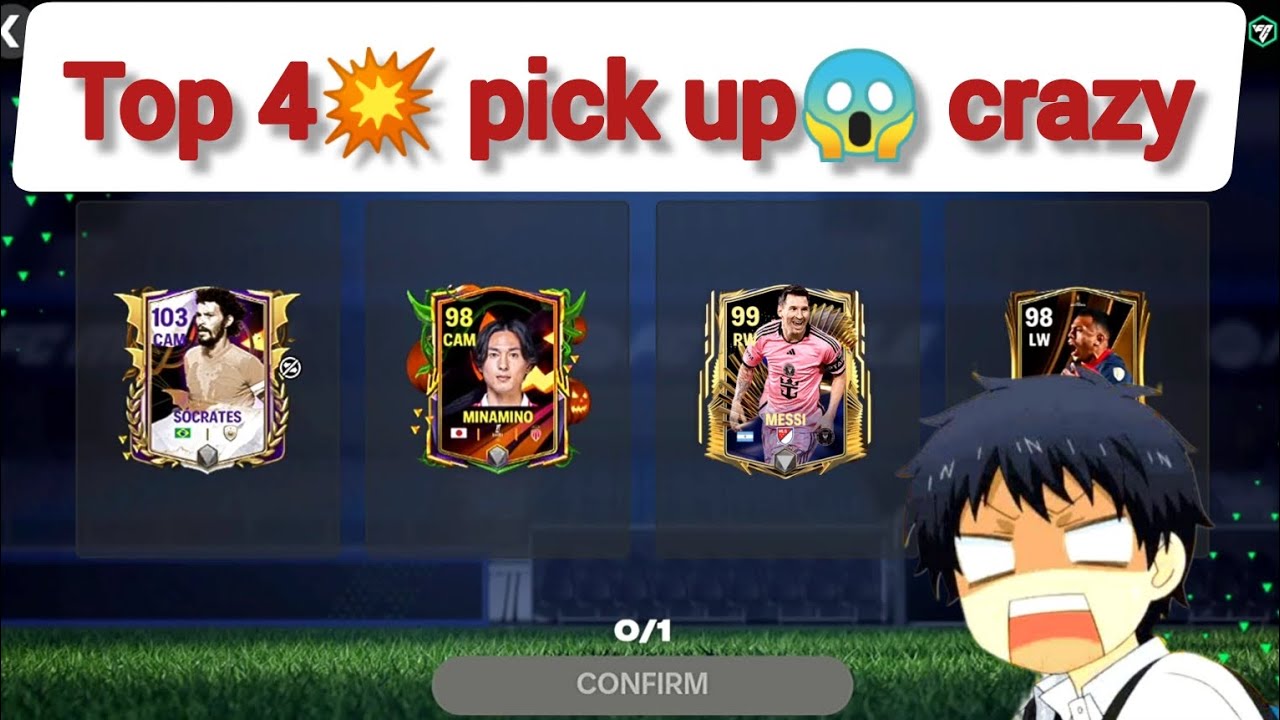 Top 4 Pick Up 🤯 Crazy 103 OVR Scorates💥,99 Messi😱 Insane Pick Up Luck🥶 ...