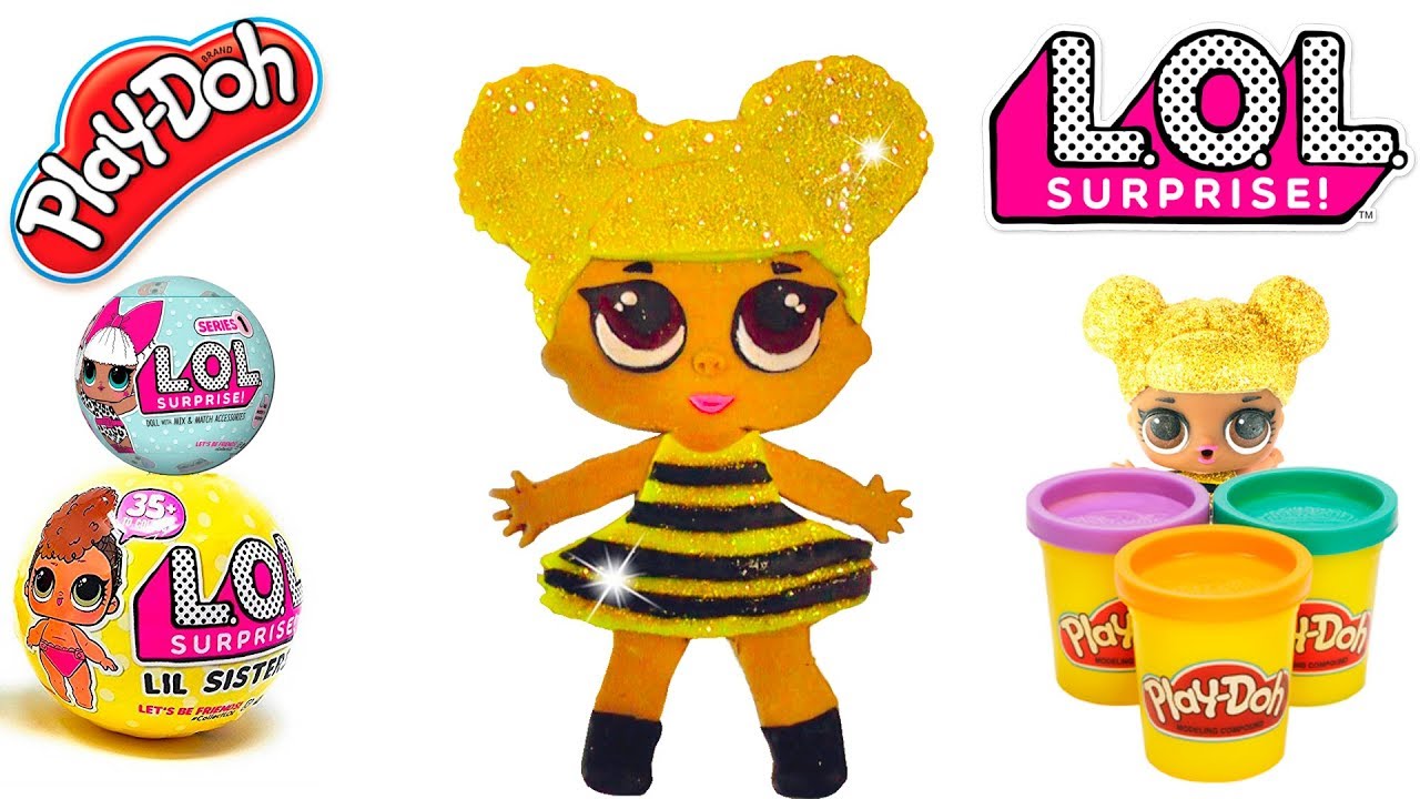 Play Doh L.O.L. Surprise Doll Making Queen Bee Play-Doh Super Craft ...