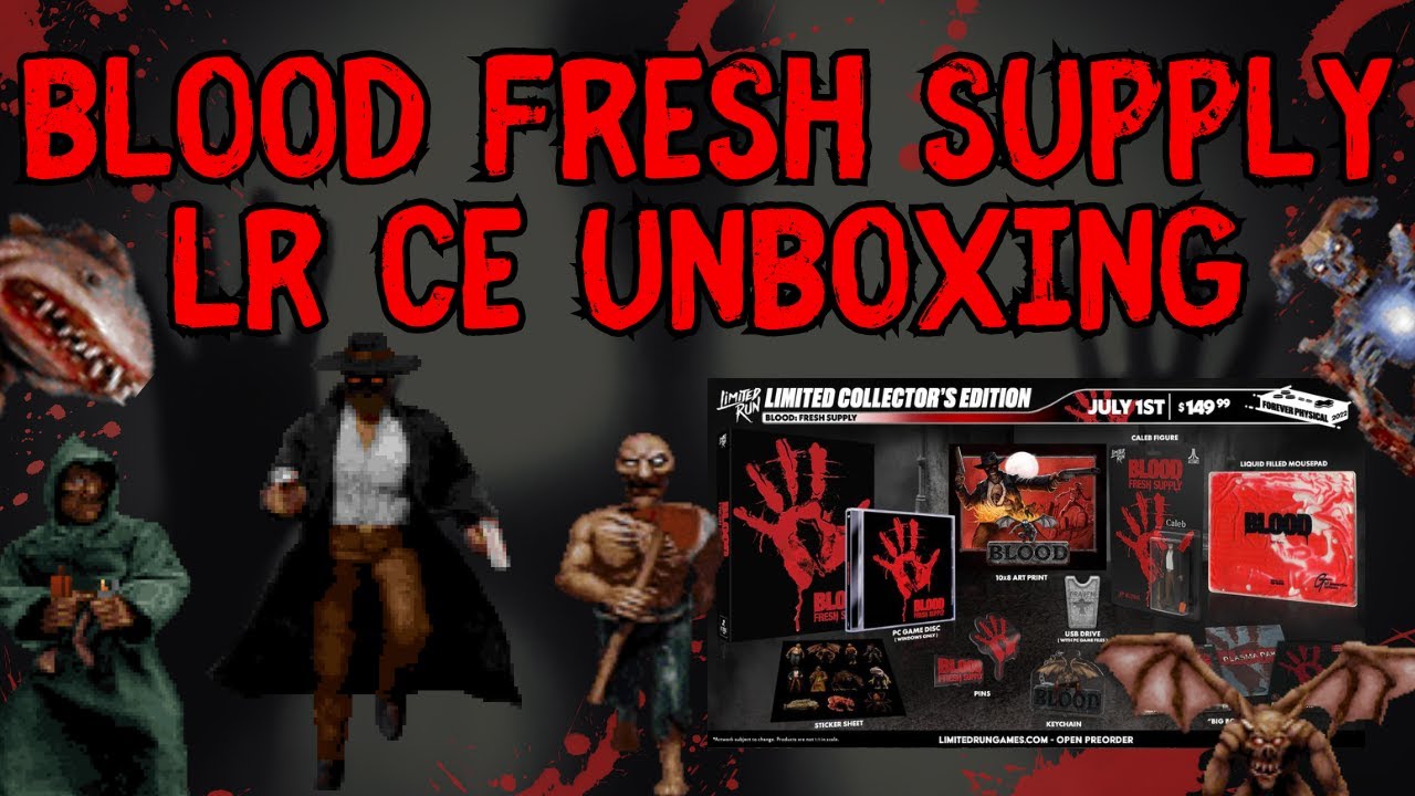 Blood Fresh Supply Limited Run Games PC Unboxing - YouTube