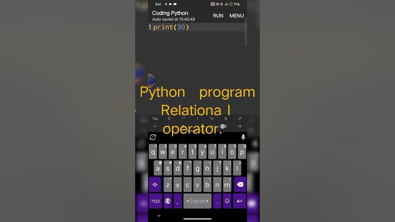 Python program relational operator 2k25.#mobile #coding #foryou #python #video #model #shorts ...