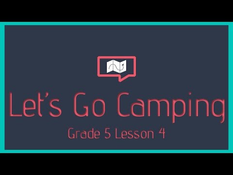 Grade 5 Lesson 4 - Let's Go Camping - YBM (김) 5학년 4단원 단어, 표현 따라 말하기 연습 ...