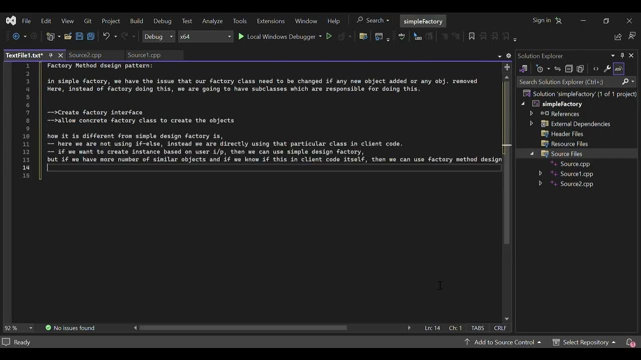 Factory method design pattern #designpatterns #solidprinciples #cpp #coding #softwaredesign # ...