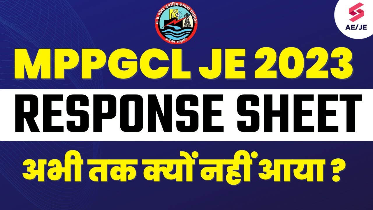 MPPGCL RESPONSE SHEET 2023 | MPPGCL ANSWER KEY 2023 | MPPGCL JE EXPECTED CUT OFF 2023 - YouTube