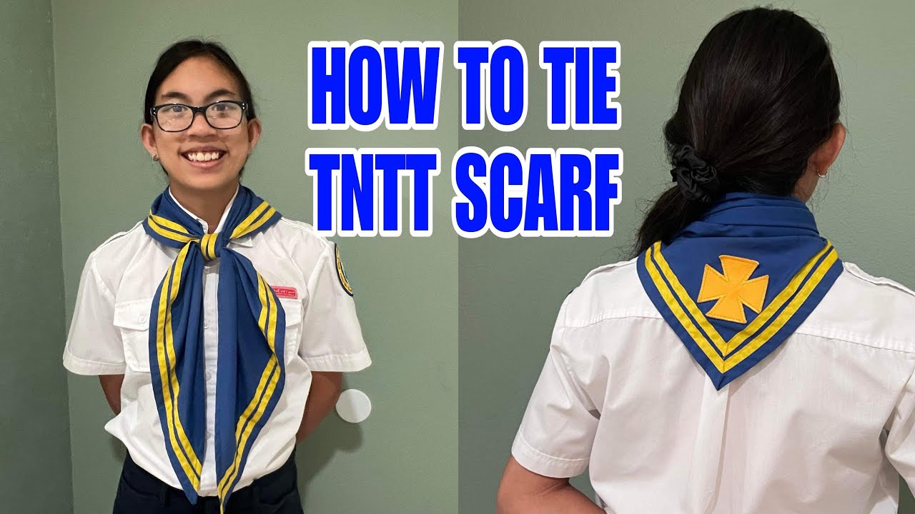 HOW TO TIE TNTT SCARF | Shara Truong - YouTube