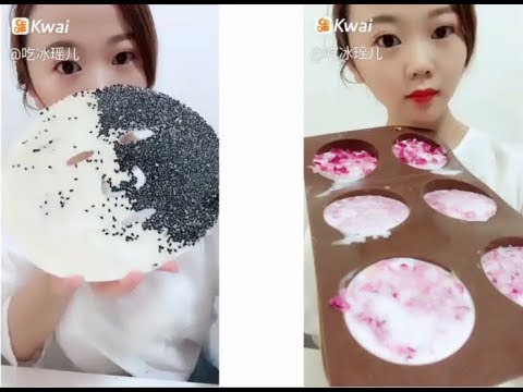 Sütlü Buz Yemek Videoları - #38 ASMR (Frozen Milk Eating)
