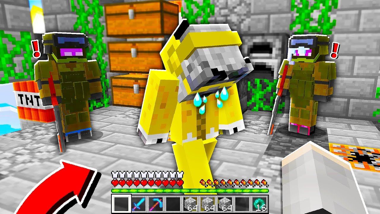 ATTACKING an ENEMY MINECRAFT BASE, but i have a HUGE secret! (Minecraft ...