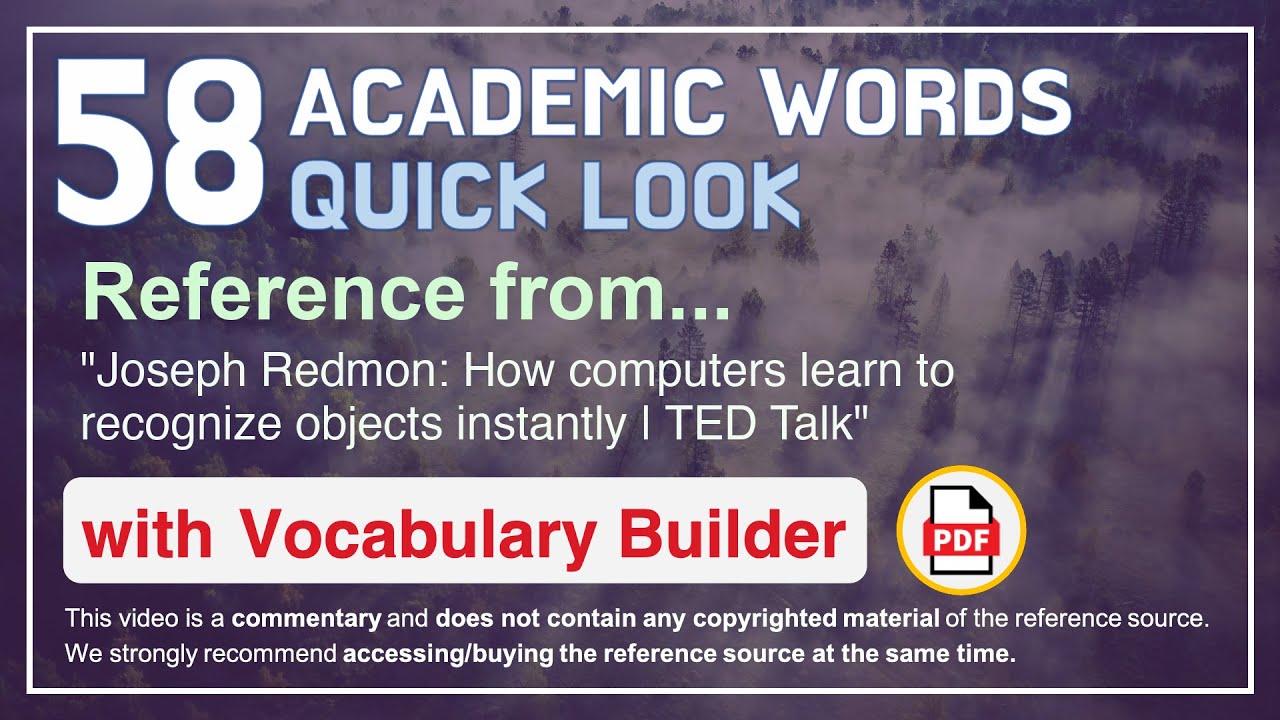 58 Academic Words Quick Look Words Ref from "How computers learn to ...