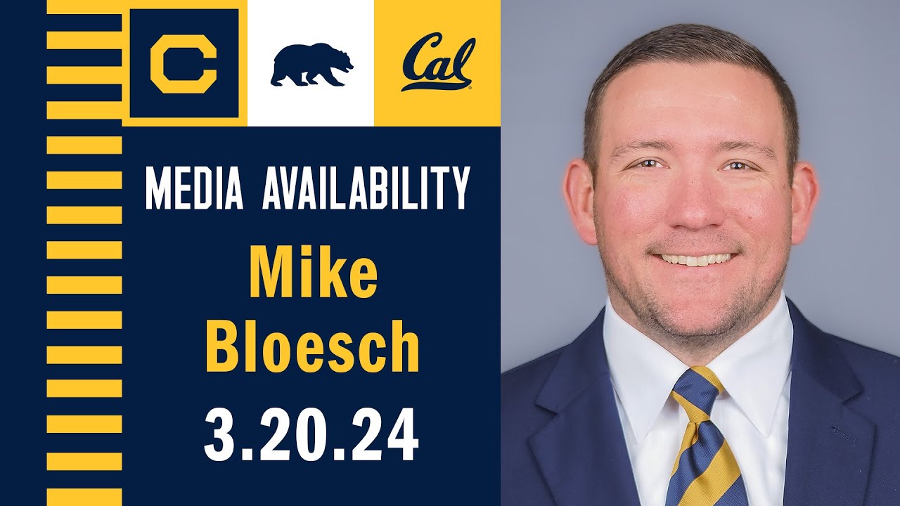 Cal Football: Spring Football Mike Bloesch Media Availability (3.20.24 ...