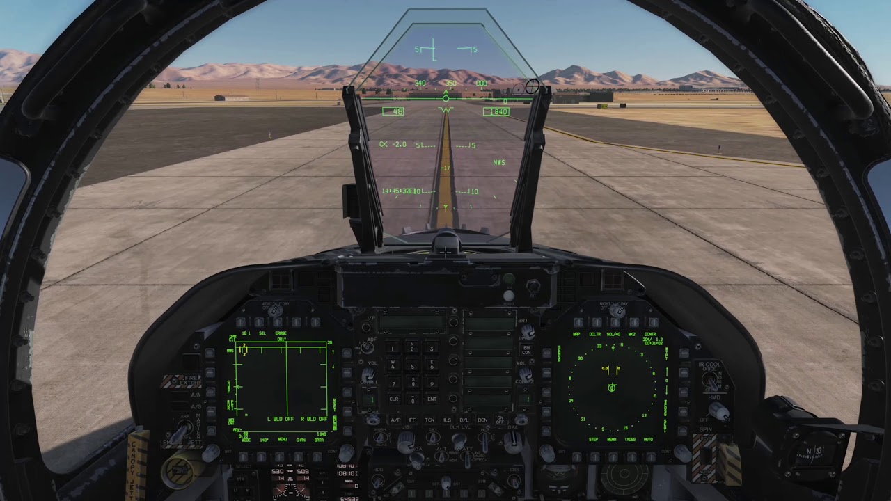 DCS WORLD F18 Hornet cold start - YouTube