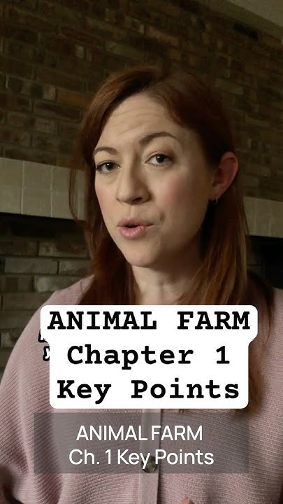 ANIMAL FARM Chapter 1 Key Points - YouTube