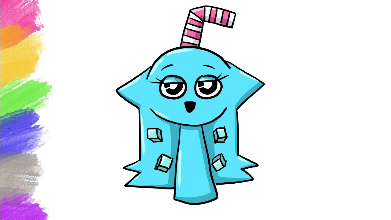 Как нарисовать Спрунки Аква (Вода) | How to Draw Incredibox Sprunki ...