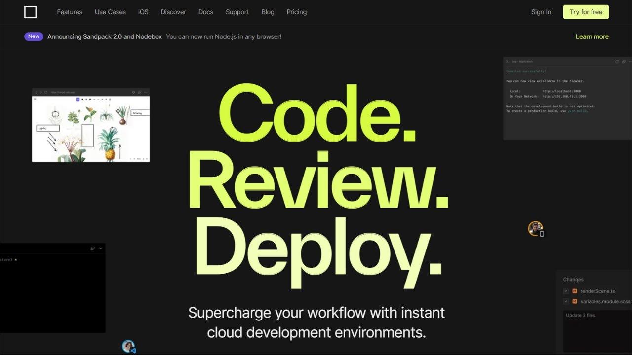 How to use CodeSandbox to submit your assignment - YouTube