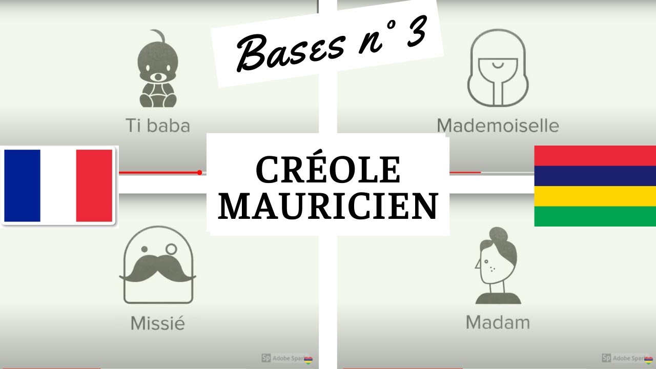 Apprendre le Créole mauricien : Bases n° 3 - YouTube