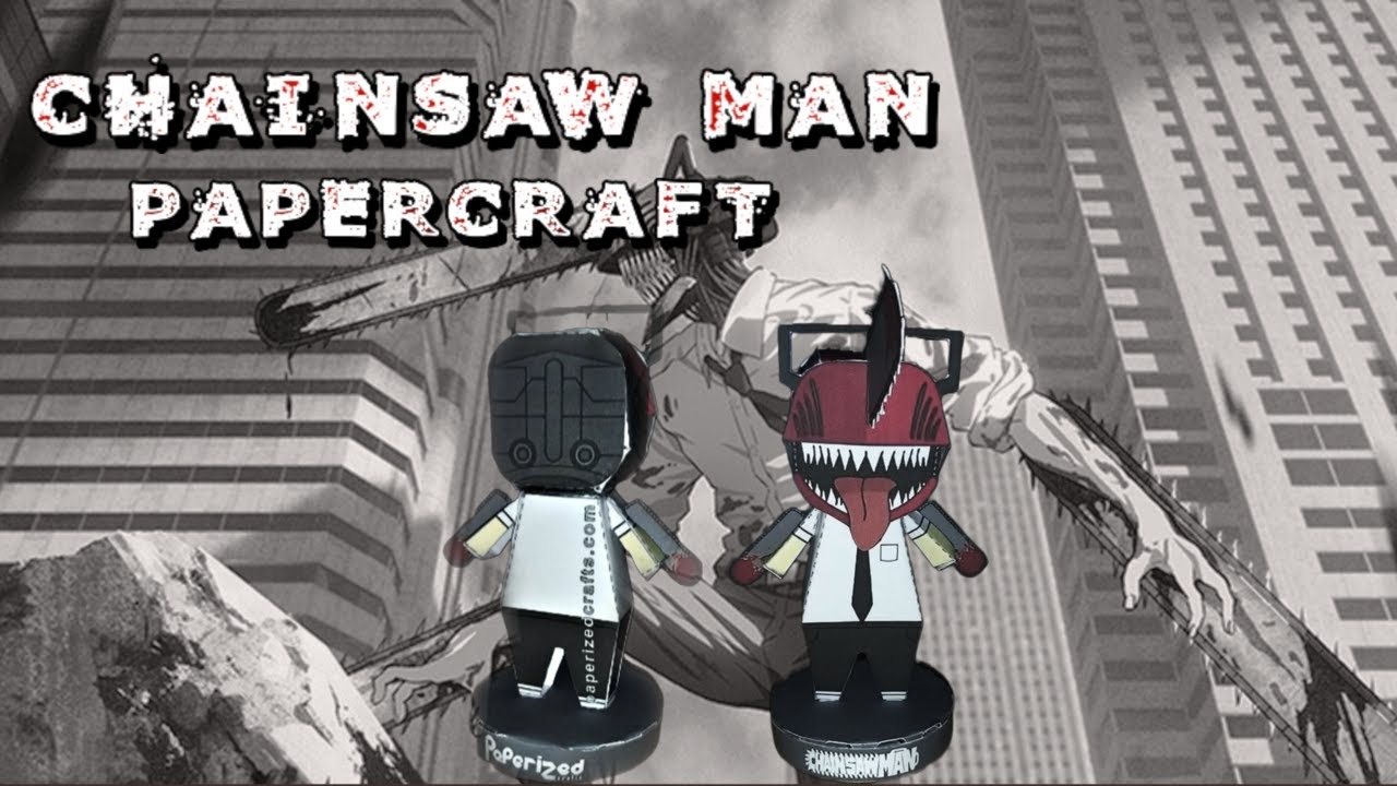 Como Hacer Tu Propia Figura de Chainsaw Man(Denji) en PaperCraft - YouTube